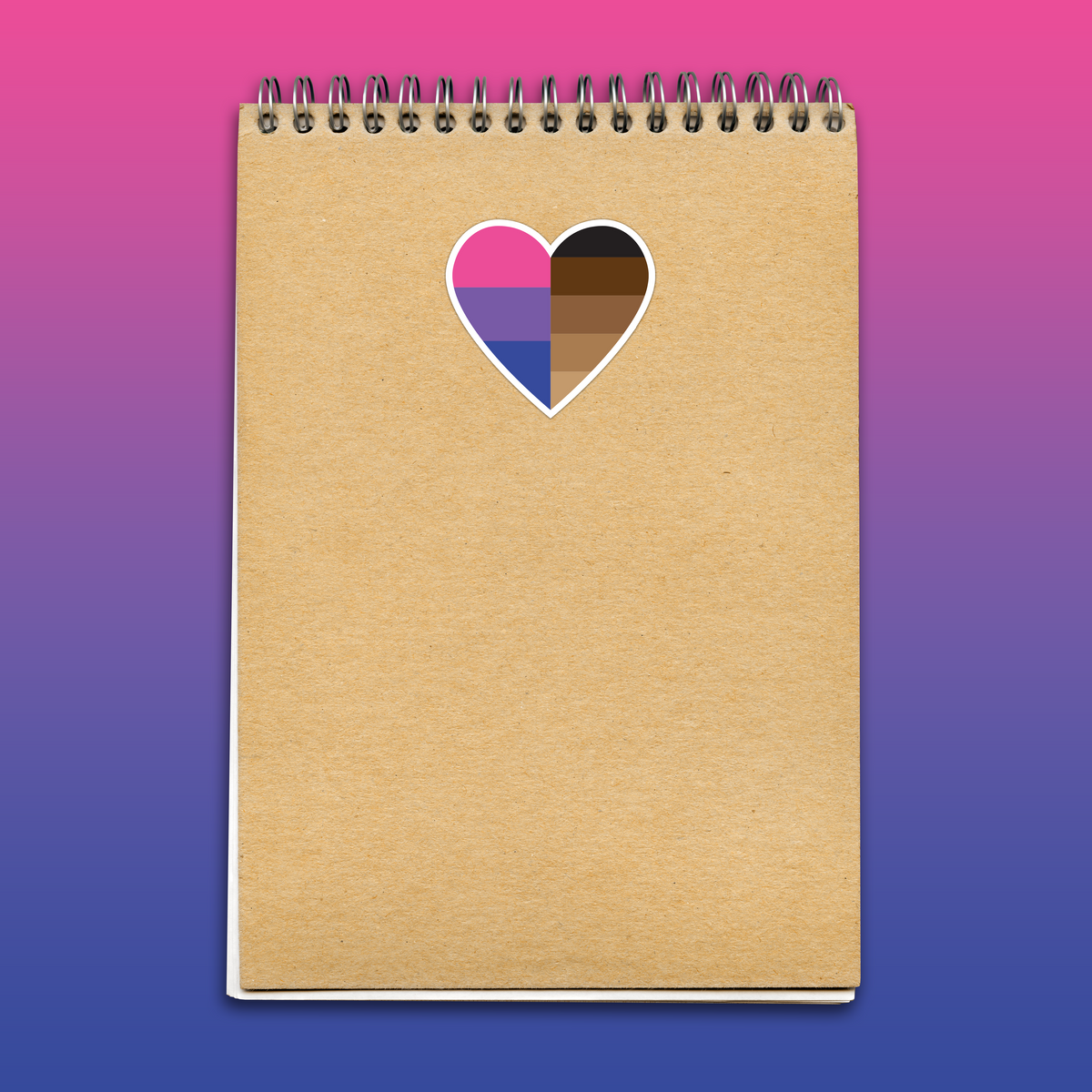Bi BIPOC Heart Stickers (5ct.) – BRC