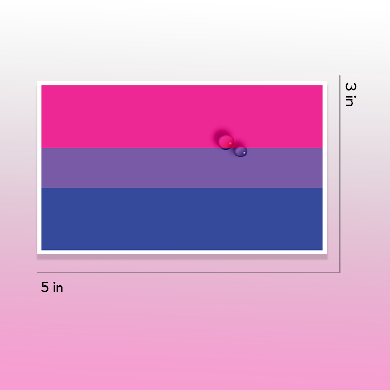 Bisexual Pride Flag Sticker – BRC